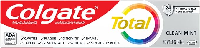 Colgate Total Clean Mint Toothpaste, Mint Toothpaste, 5.1 oz Tube ...