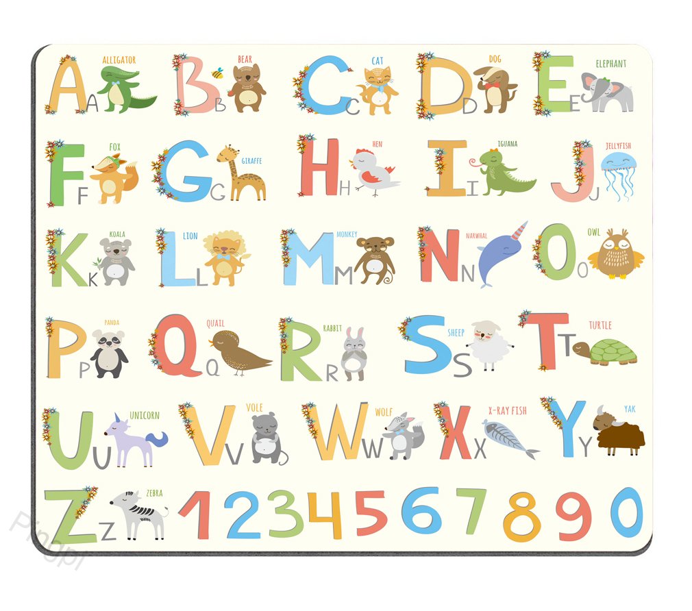 Amazon.com : Alphabet Mouse Pad for Learning Tool for and Babies Large ...