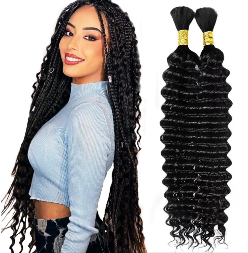 Amazon.com : 16 Inch Human Braiding Hair for Boho Braids Human Hair ...
