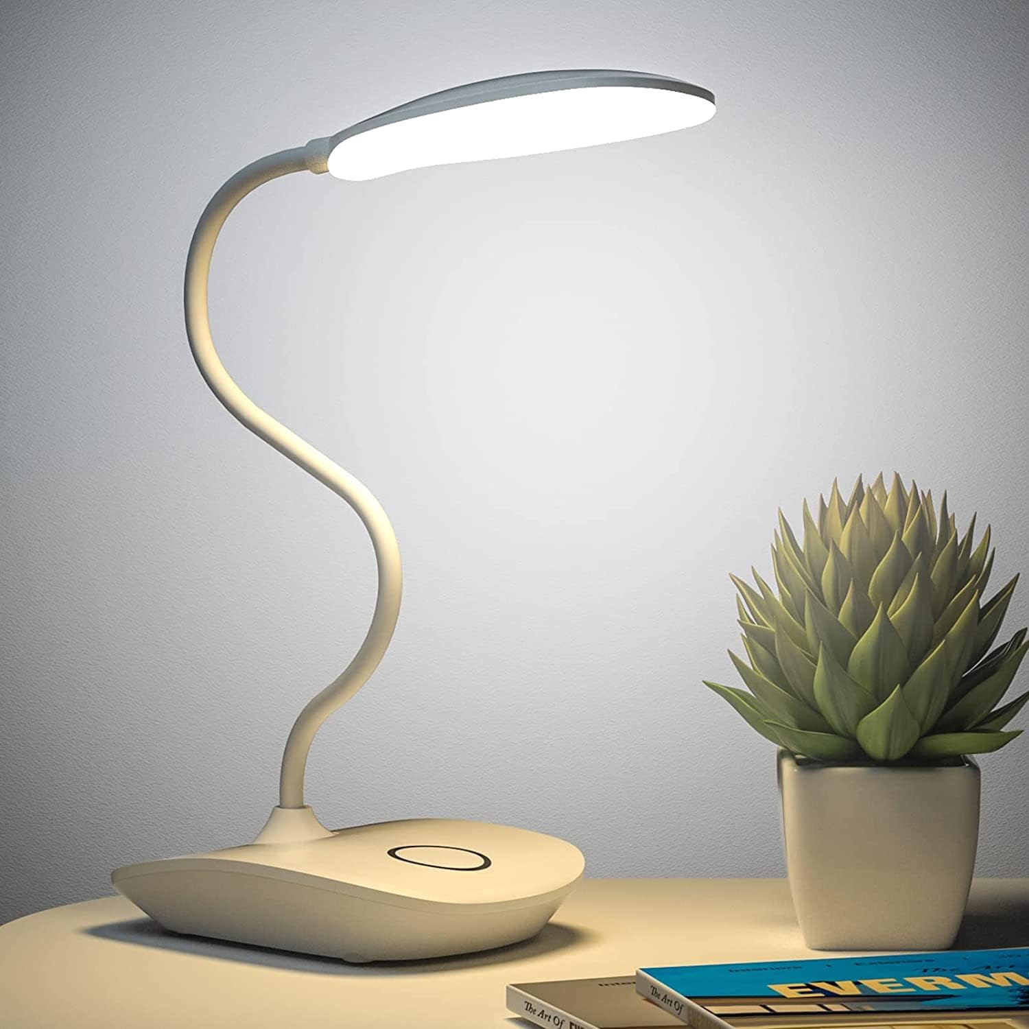 Gesto Rechargeable Battery Operated Desk Lamp – 3 Level Brightness ...
