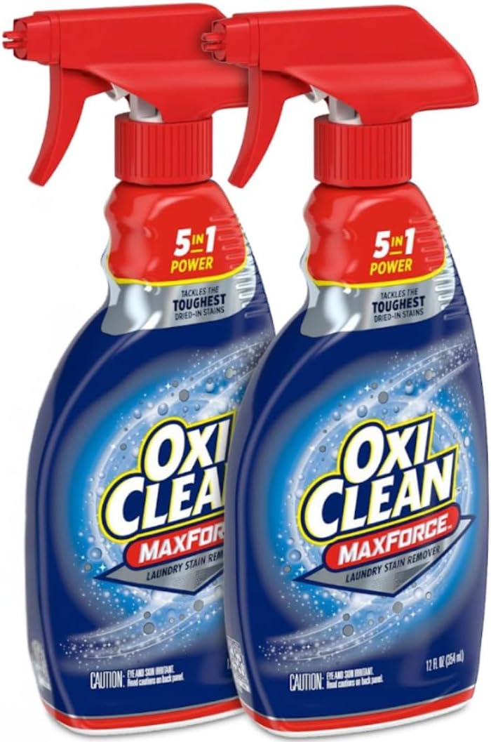 Amazon.com: OxiClean Max Force Laundry Stain Remover Spray, 12 Fl. Oz, 3-Pack : Health & Household