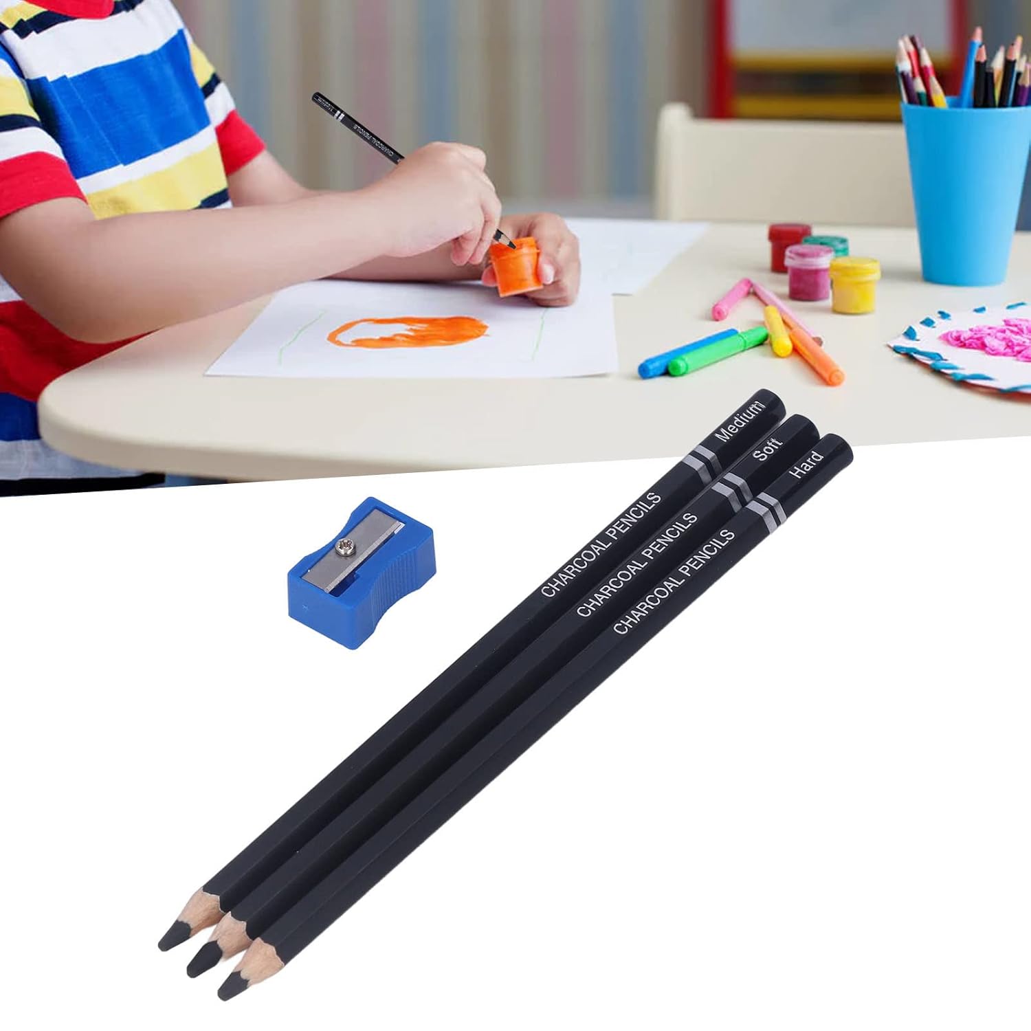 Graphite Scratch Pencil Kit Easy Coloring Pine Tree Sketch Pen Set for ...