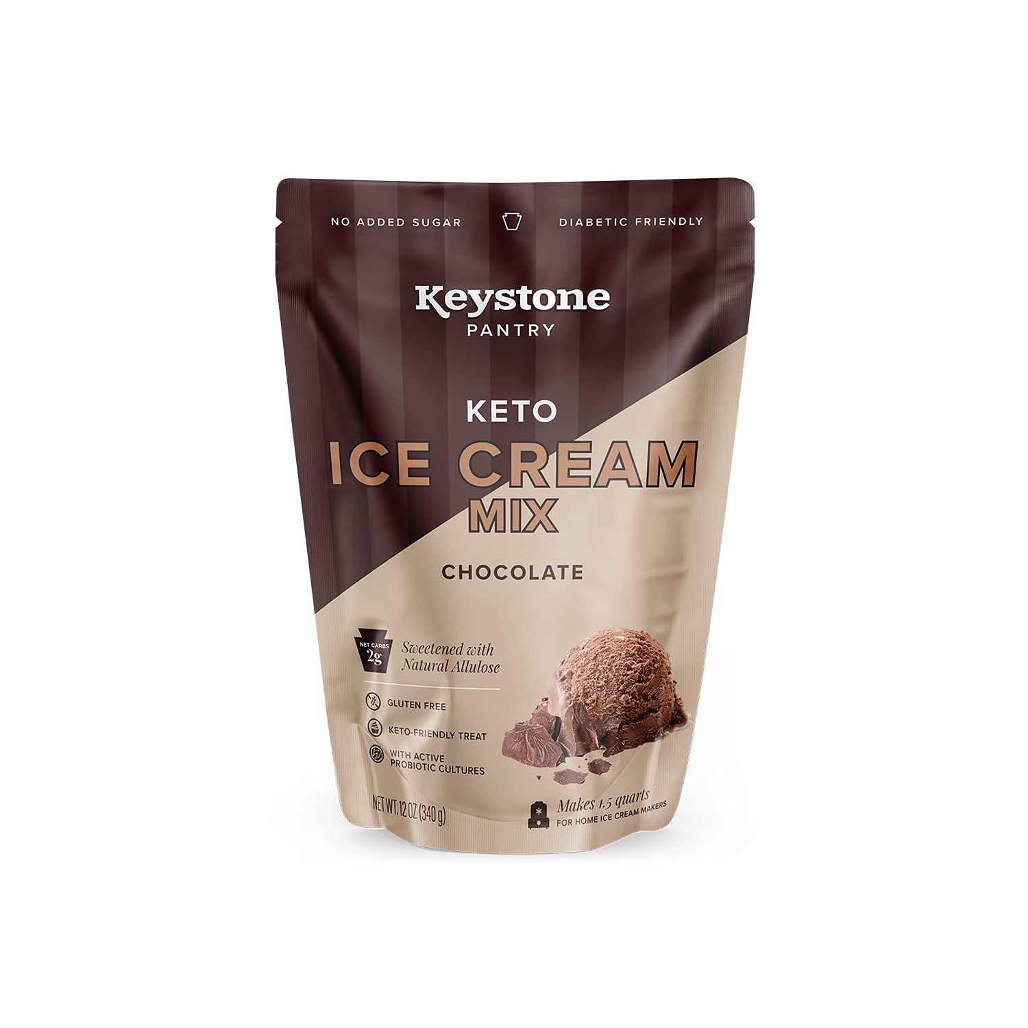 Amazon.com: Keystone Pantry – Keto Ice Cream Mix – Chocolate – Makes 1. ...