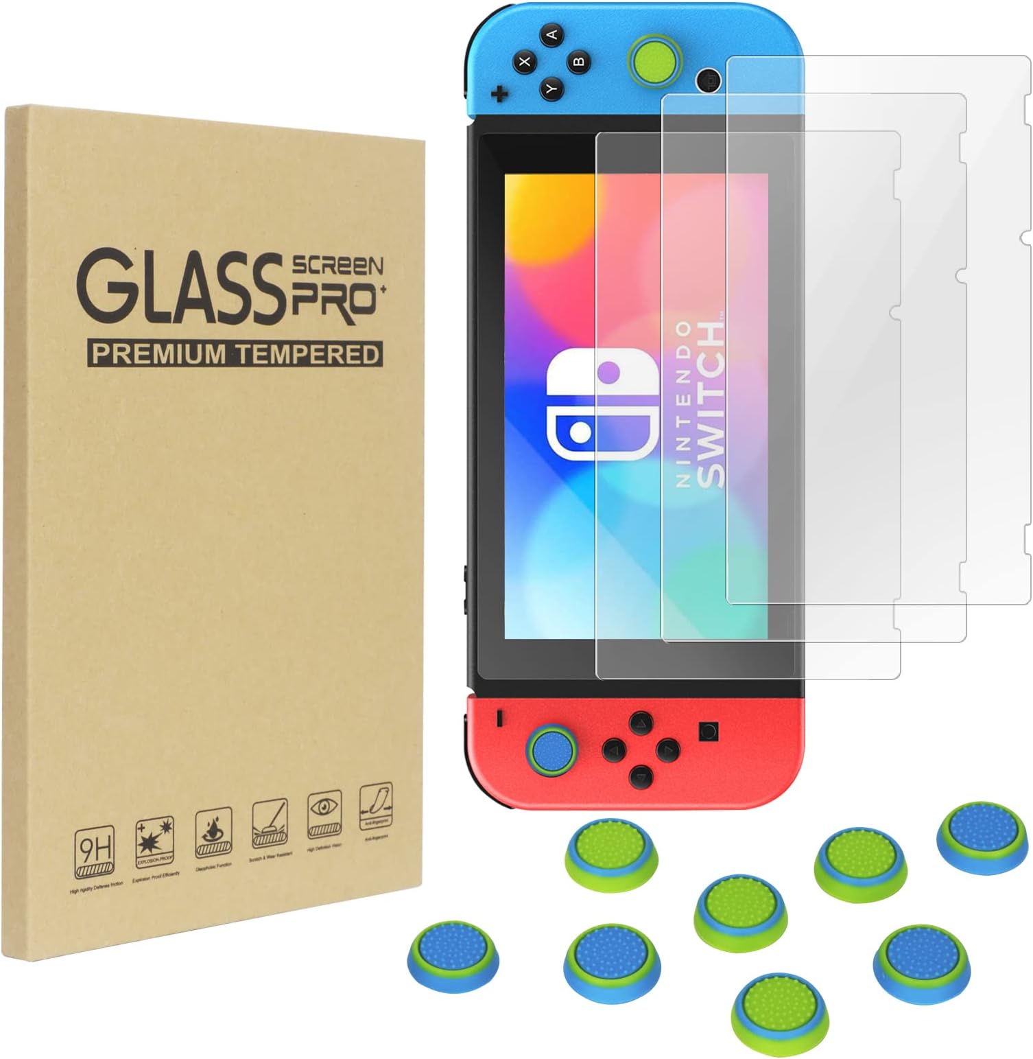 Amazon.com: during [3-Pack Glass Screen Protector Designed for Nintendo ...