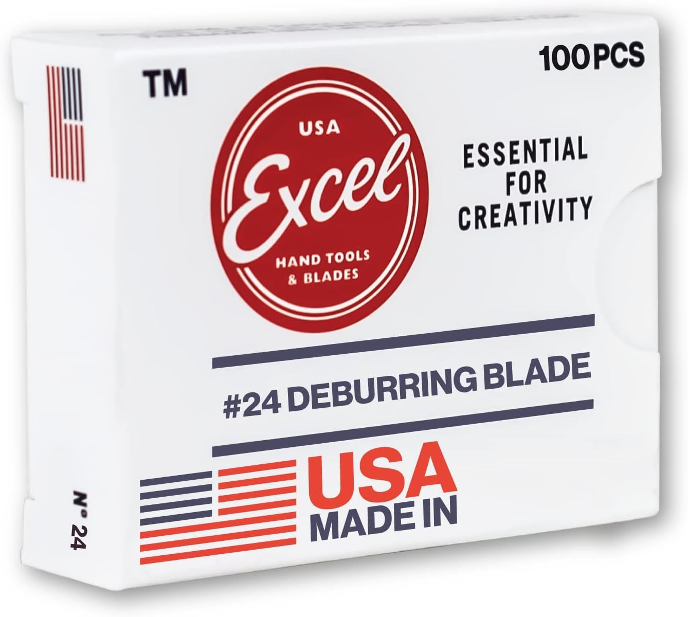 Snapklik.com : Excel Blades #24 Deburring Blades 100-Pack Carbon Steel ...