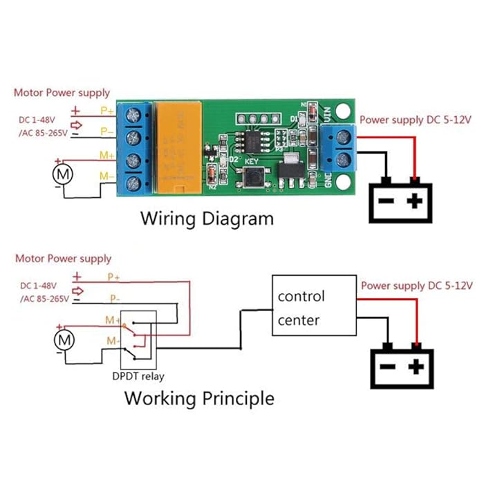 Buy DC Motor Reverse Polarity Relay,Motor Reverse Polarity Timer Time ...
