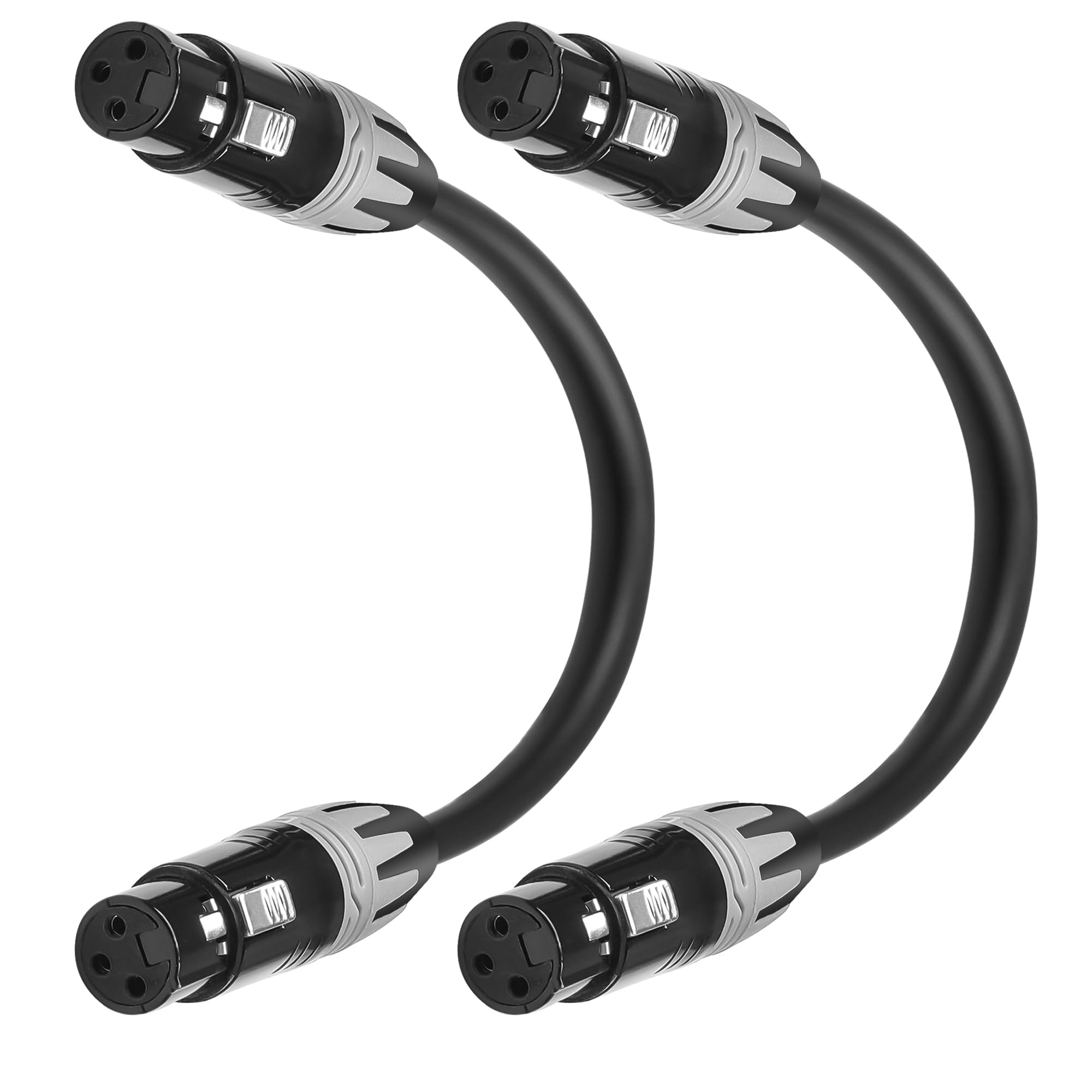 Amazon.com: SMALL-EYE XLR Female to Female Cables 6 inches 2 Pack ...