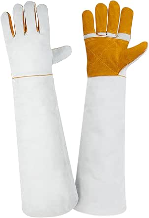 Amazon.co.jp: [Pet Zzz] 60 cm/23.6 インチ噛まれ防止安全手袋、動物取り扱い手袋、噛まれ防止ケブラー手袋 ...