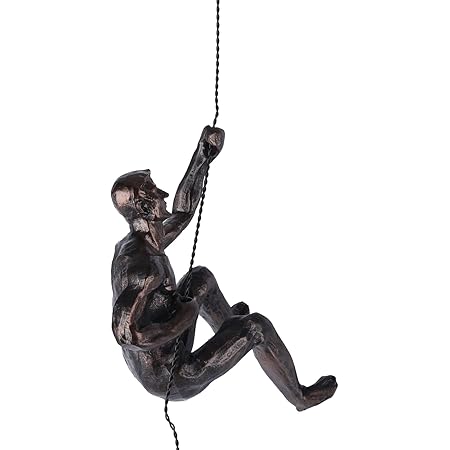 Amazon.com: Unbound Resin Climbing Man Wall Sculptures Creative Hand ...