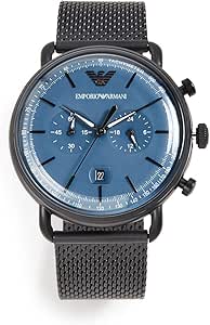 Emporio Armani Mens Quartz Watch, Chronograph Display and Stainless ...