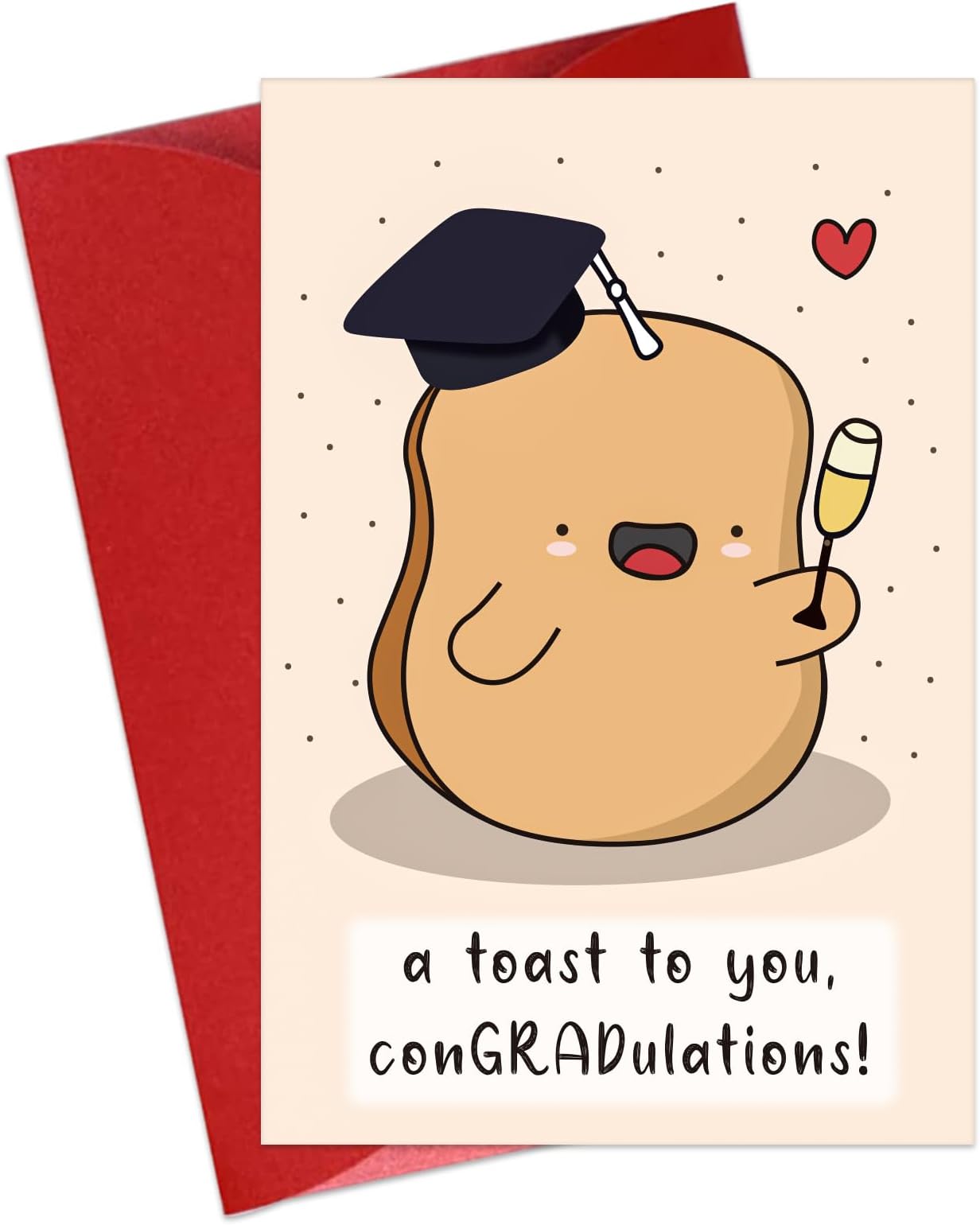 Amazon.com : JUESMOS Funny Graduation Card for Her Him Graduates Class ...