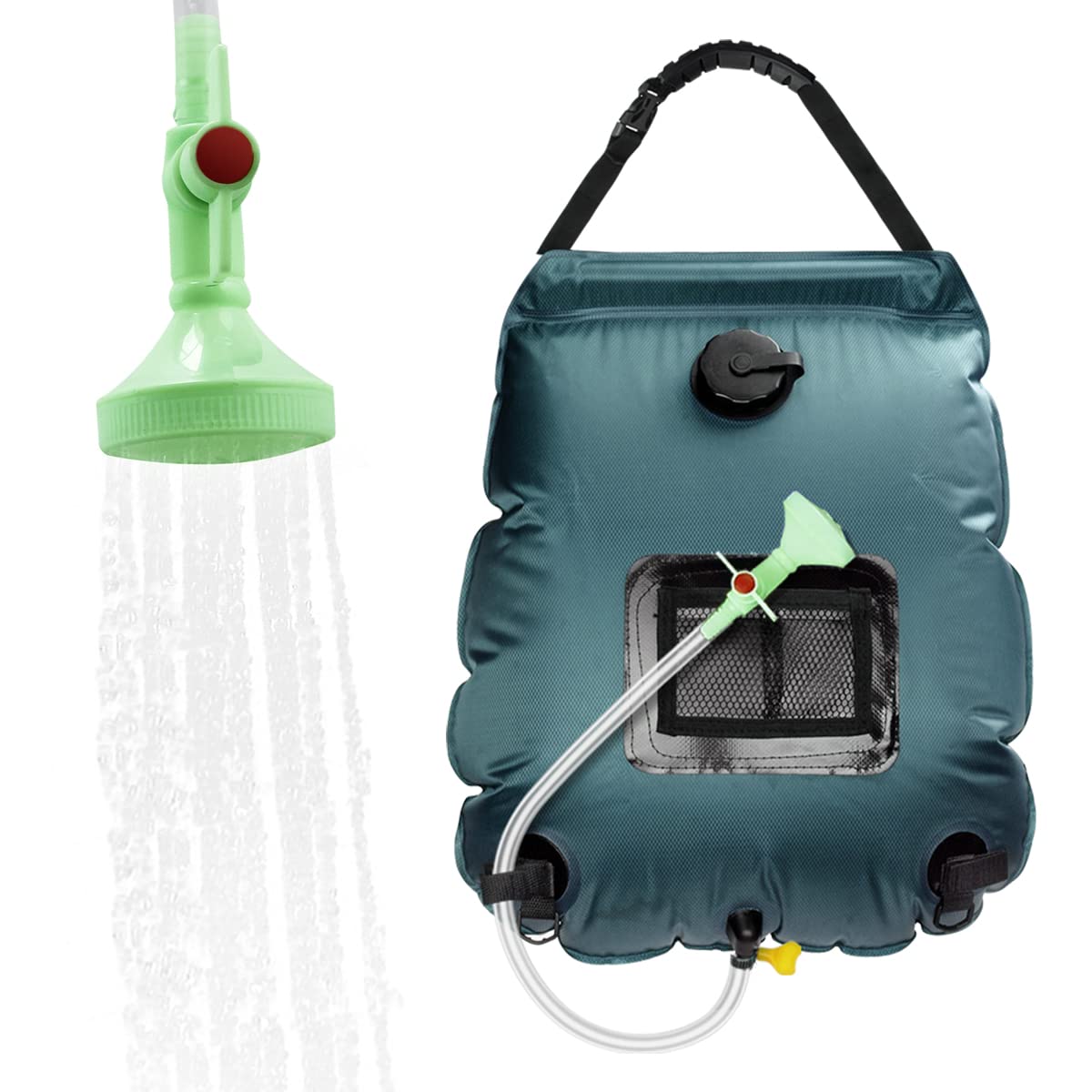 Snapklik.com : KIPIDA Solar Shower Bag 5 Gal/20L Solar Heating Camping ...