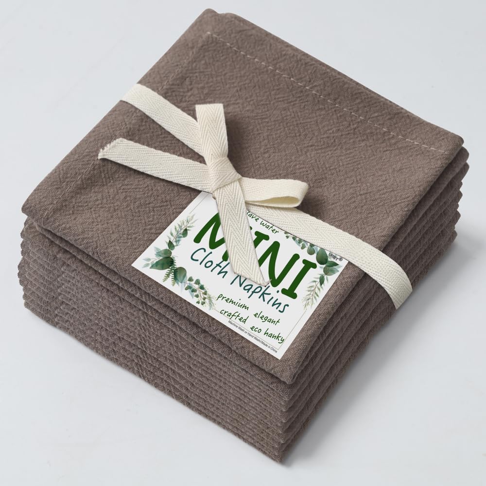 Snapklik.com : Urby Eco Hanky 10x10in Reusable Linen/Cotton Napkins ...