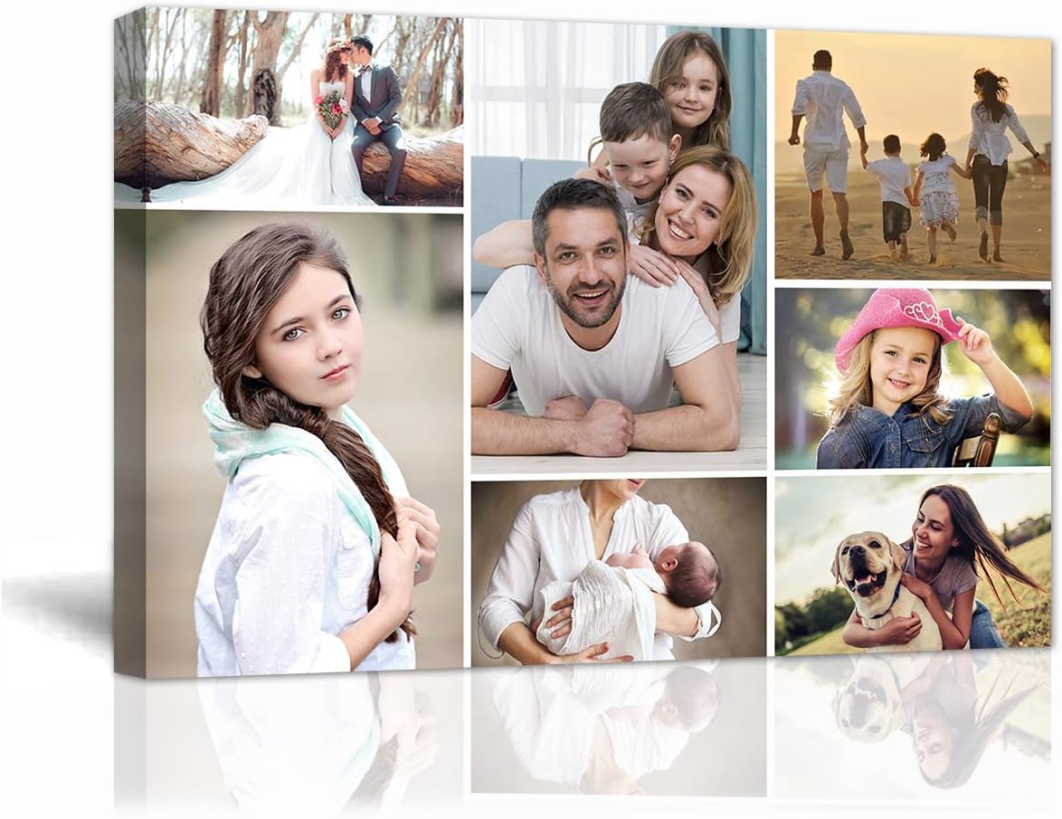 Amazon.com: LZIMU Custom Canvas Prints Personalized Canvas Wall Art ...