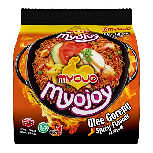 Amazon.com : 10-Pack Myojo Mee Goreng Spicy/ Fiery Chilli Instant Dry ...