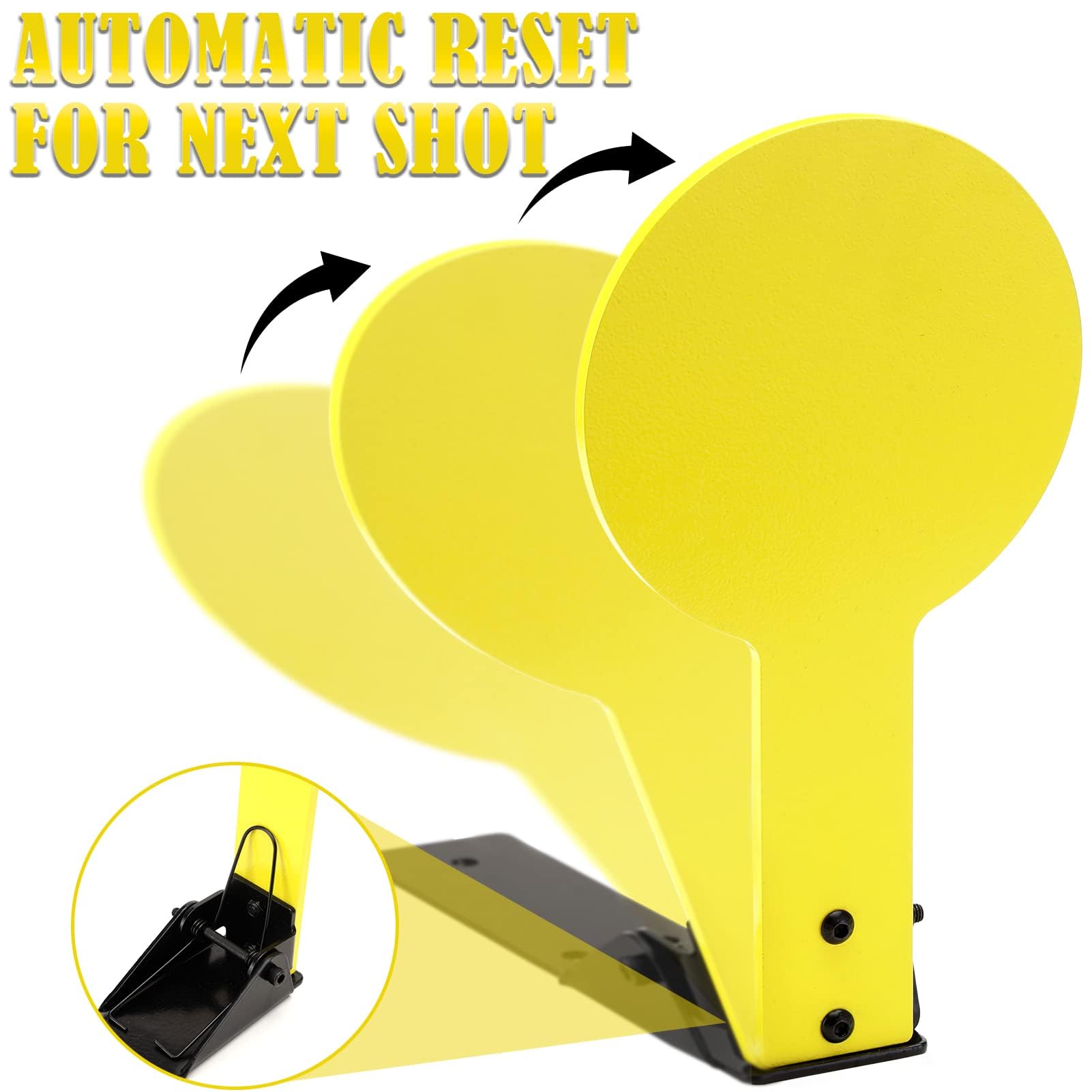 Snapklik.com : AR500 Gun Metal Shooting Target Popper Steel Shooting Targets Auto Reset Target ...