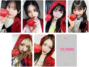 Amazon.com: Zomanon 6Pcs/Set KPOP IVE MINIVE HD Photocards I'VE MINE Album Gaeul Wonyoung Leeseo ...