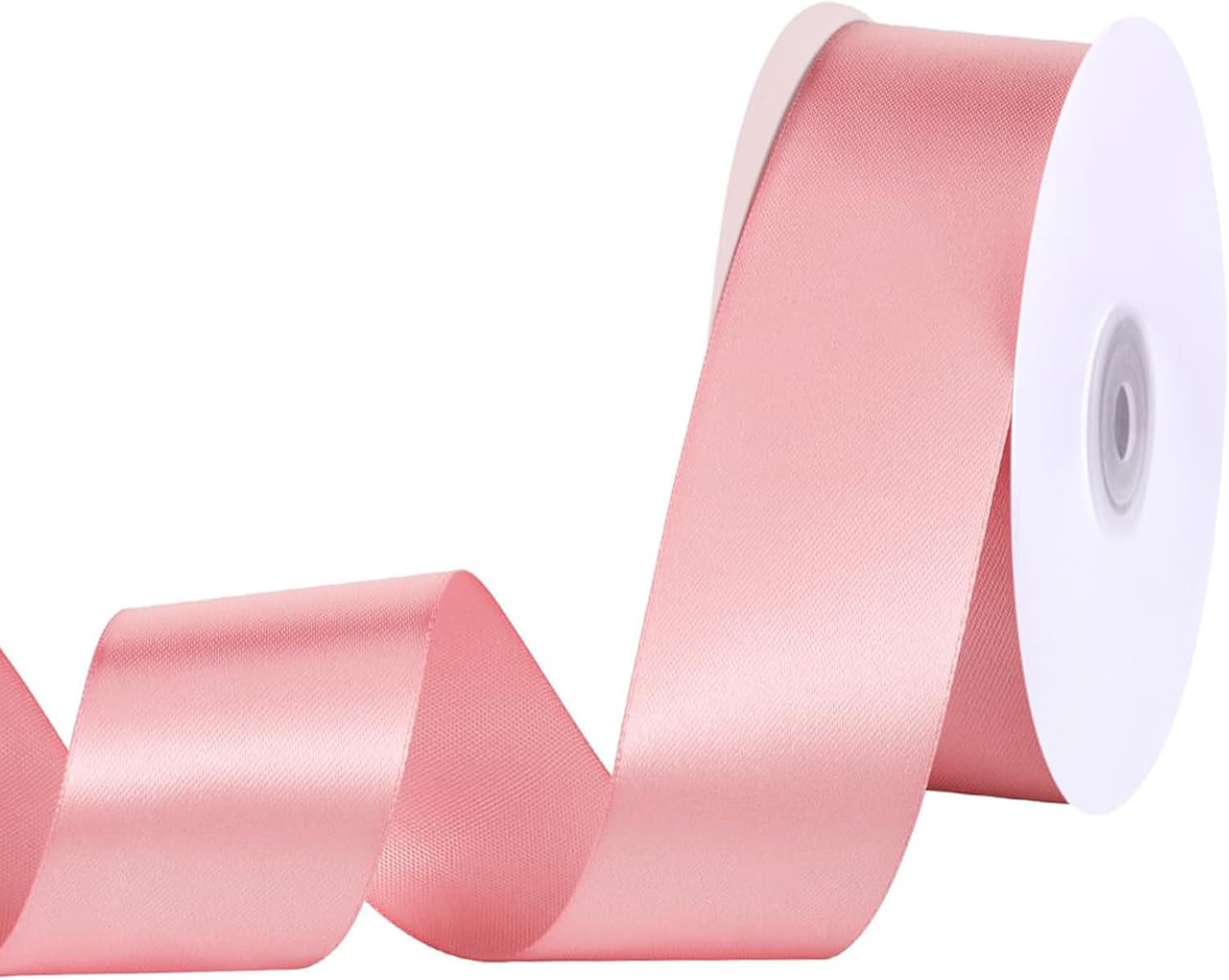Amazon.com: 120 Yards Pink Ribbon 1-1/2 inch Pink Satin Ribbon ...