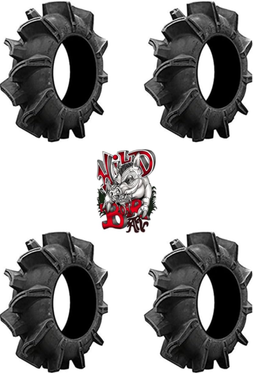 Amazon.com: Full set of Super ATV Assassinator (6ply) ATV Mud Tires ...