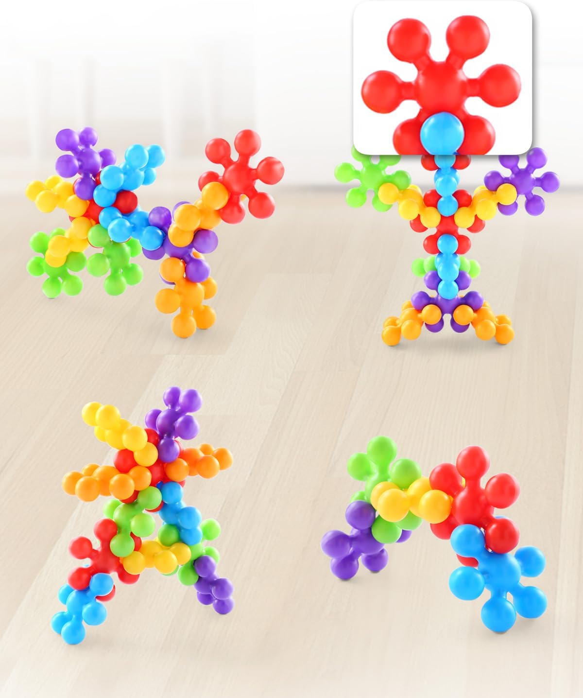 Buy Play Nation Premium 12 Pcs Star Links Interlocking Building Blocks ...