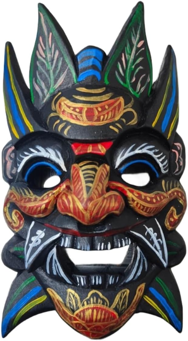 Amazon.com: UEMIS Hand Carved Traditional Wooden Mask,Chinese Nuo Opera ...