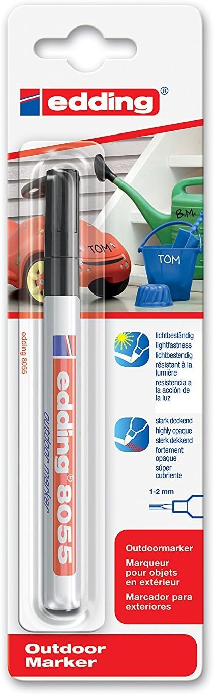 edding 751 Lackmarker - schwarz - 1 Stift - Rundspitze 1-2 mm ...