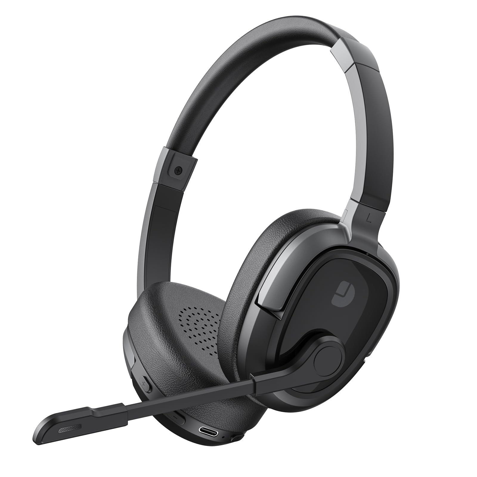 Bluetooth Headset, Bluetooth Headphones with Microphone Mute, 65Hrs ...