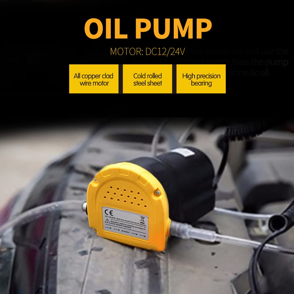 Snapklik.com : Oil Extractor Pump Diesel Fluid Transfer,12V 60W Oil ...