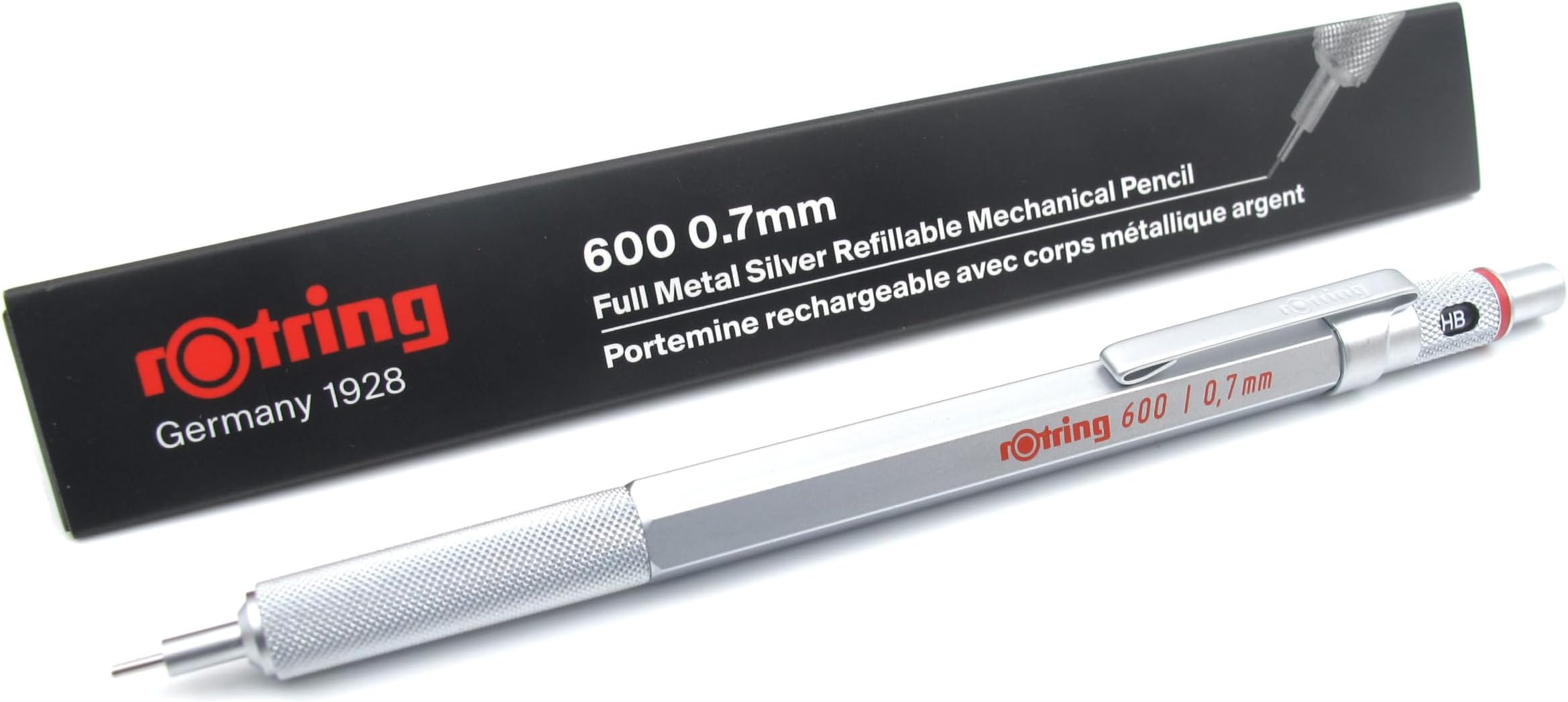 rOtring 600 Mechanical Pencil | 0.5 mm | Silver All-Metal Body ...