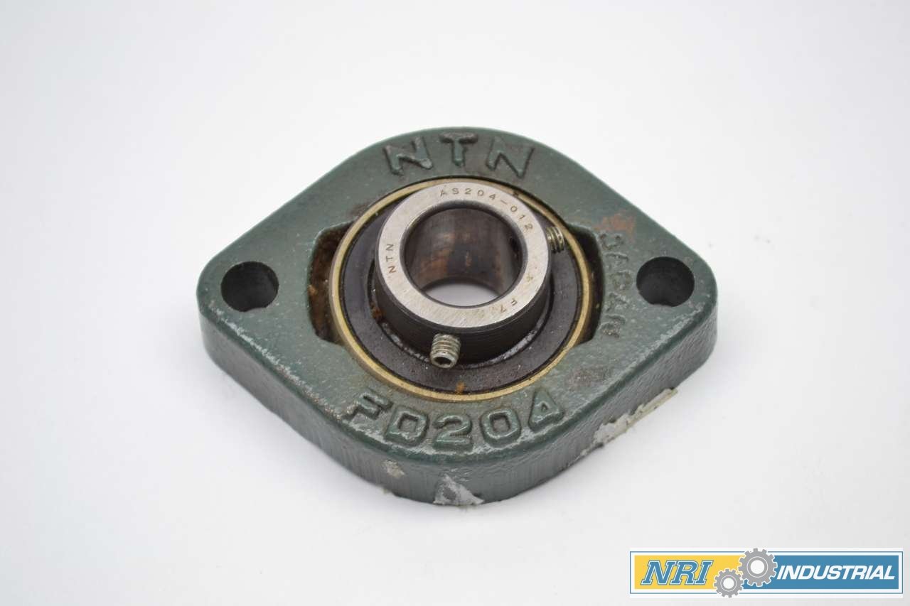 NEW NTN AS204-012 FD204 2 BOLT CARTRIDGE 3/4 IN FLANGE BEARING B422937 ...