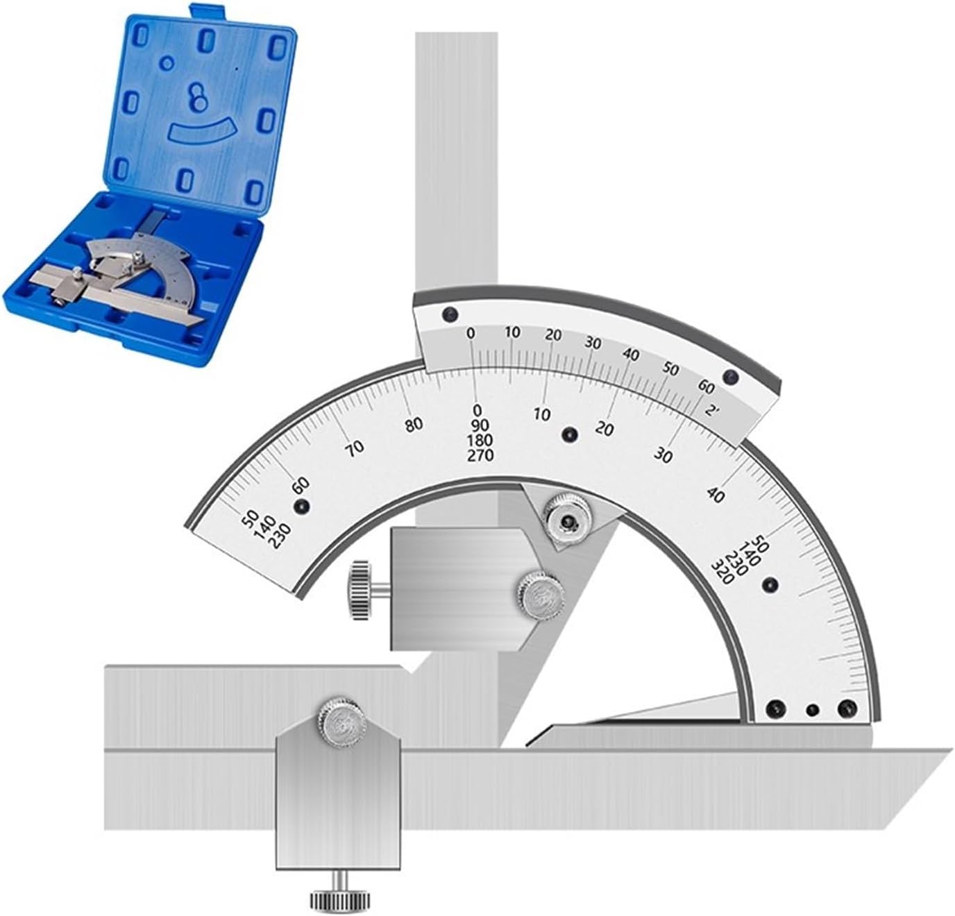 Amazon.com: MKNAZ Angle Ruler 0-320 Degree Universal Angle Measuring ...