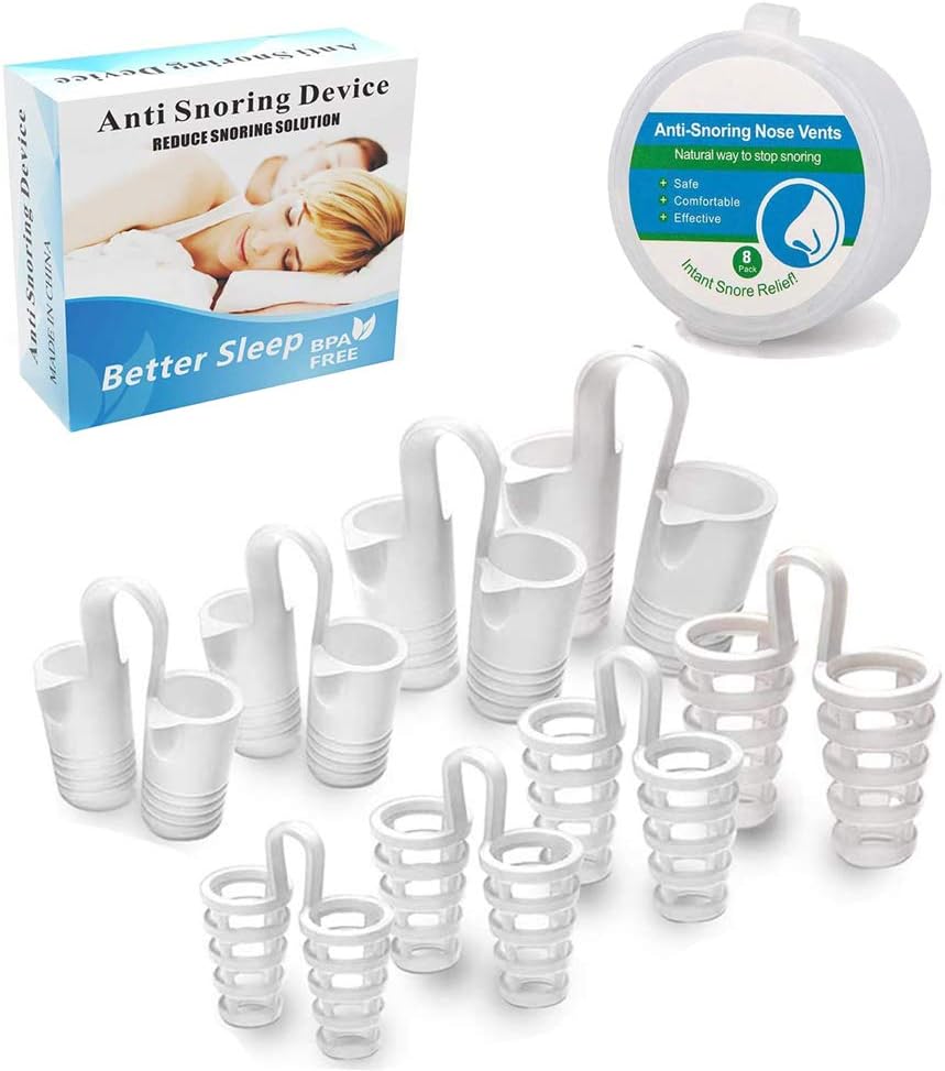 Anti Schnarch Nasen Dilatator- 8pcs,Schnarchstopper Premium Nasenclip ...