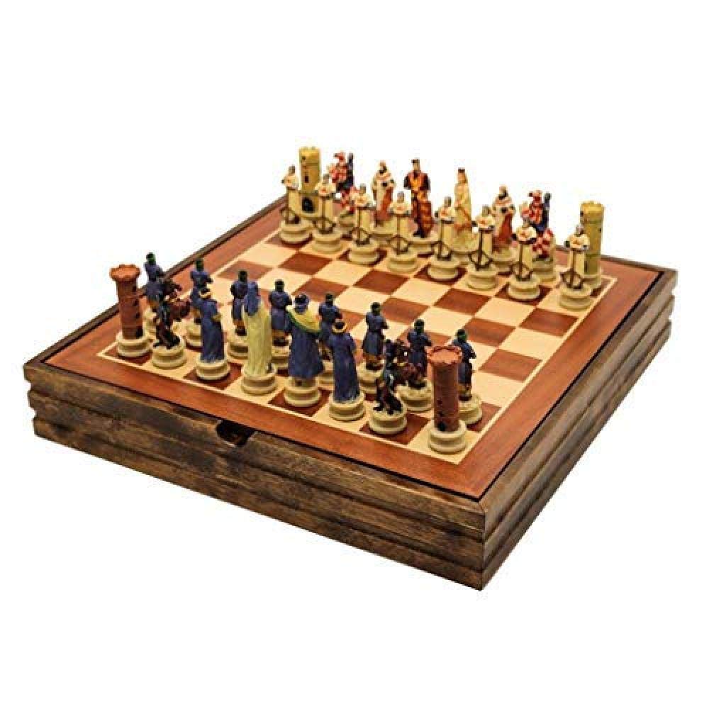 Buy Chess Solid Wood Chess Set Crusader Theme Of Civil War Chess Sets ...