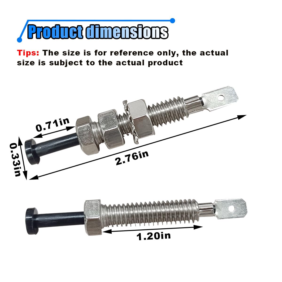 Snapklik.com : 4PCS Car Door Pin Switches, Momentary ON Off 12VDC 20A ...