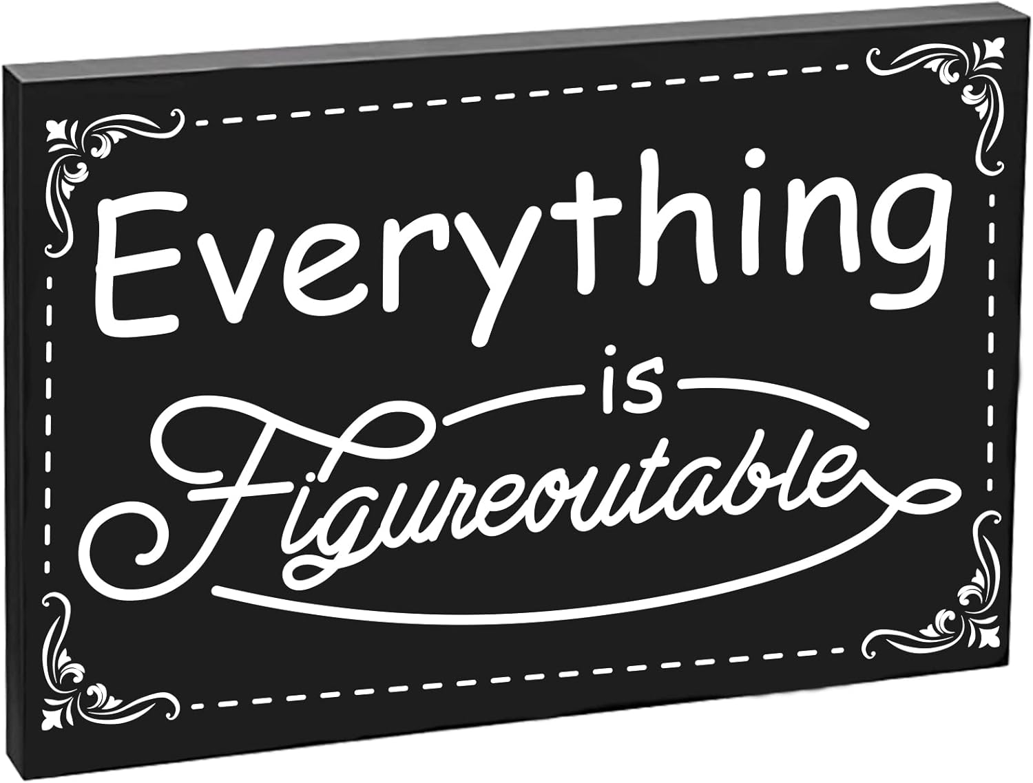 Amazon.com: CRASPIRE Everything is Figureoutable Sign Motivational ...