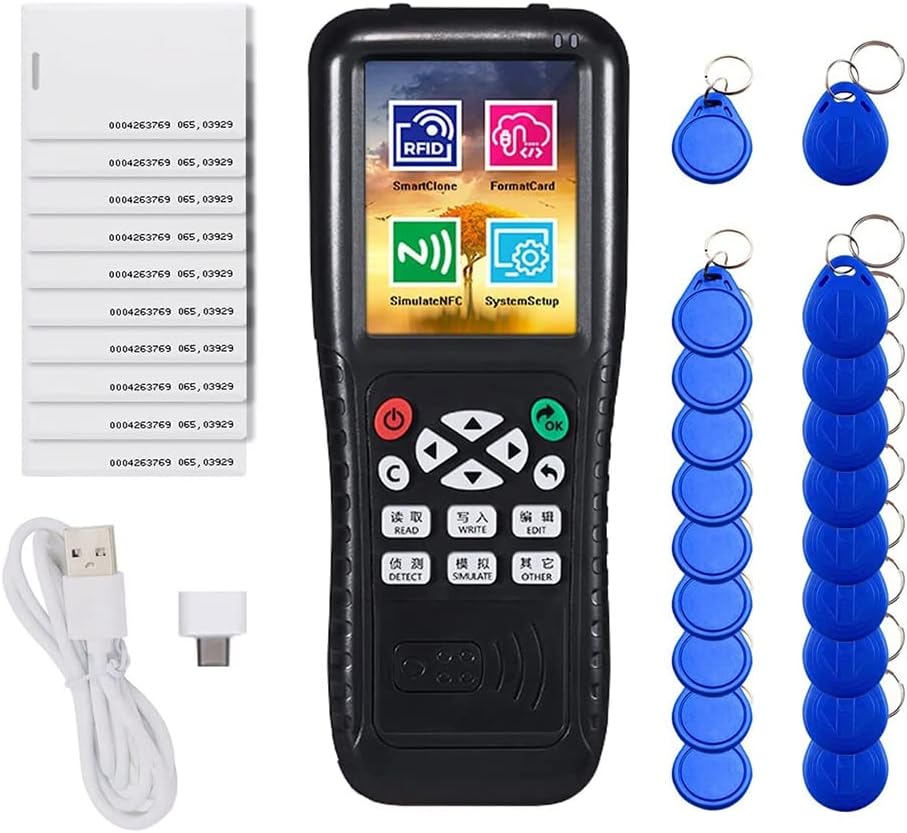 Amazon | NFC RFIDカードコピー機リーダーライター、NFCスマートカードリーダーライター RFIDコピー機、英語版 ICopy ...