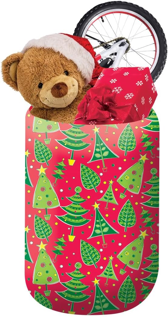 Amazon.com: Designer Greetings Glitterwrap 48” Christmas Instant Wrap ...
