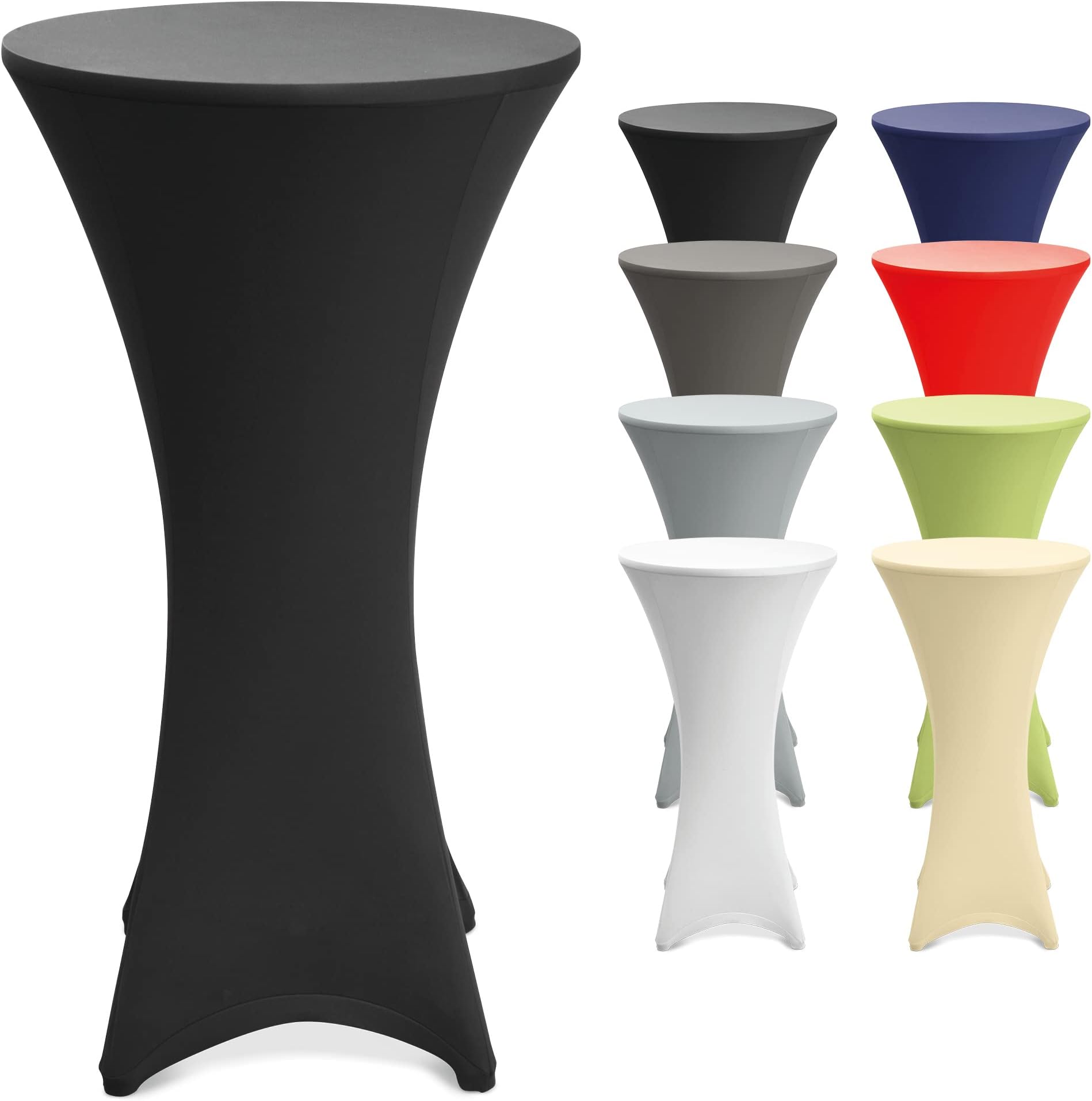 Amazon.de: Beautissu Stretch Stehtisch-Husse Stella für Bistrotisch Ø ...