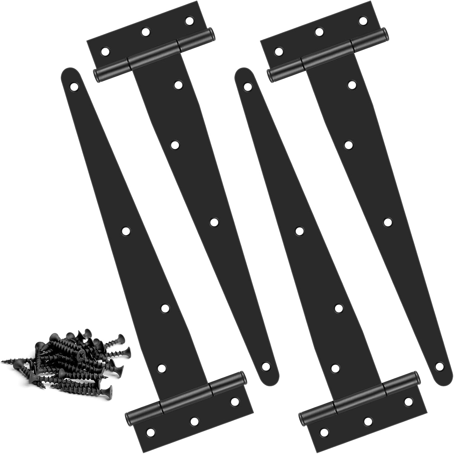 KOLAKO T Hinges, 10 Inch/250mm Gate Hinges for Wood 4 Pack Heavy Duty ...