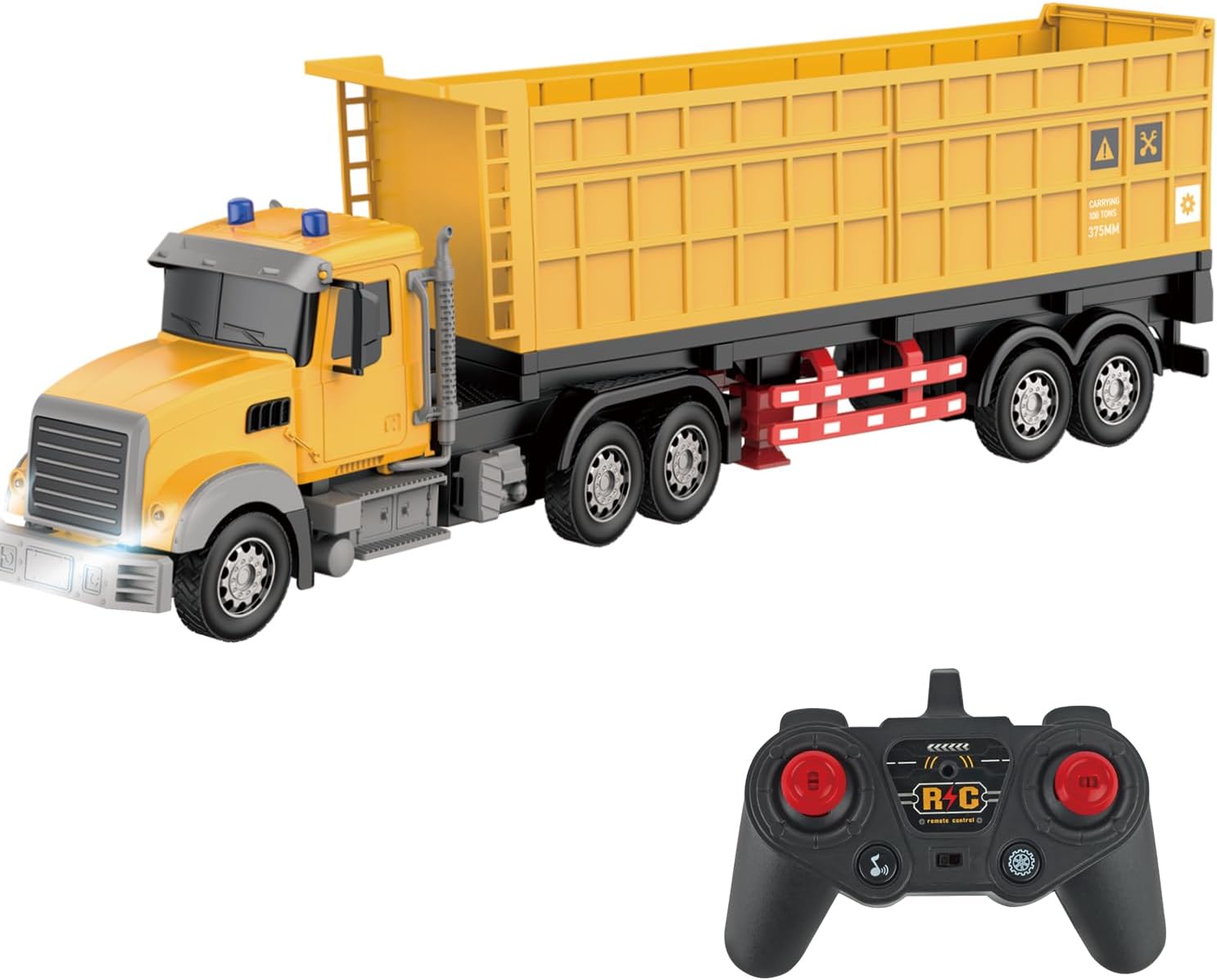 Amazon.com: CALEST Remote Control Semi Truck with Trailer -24 Inch Semi ...