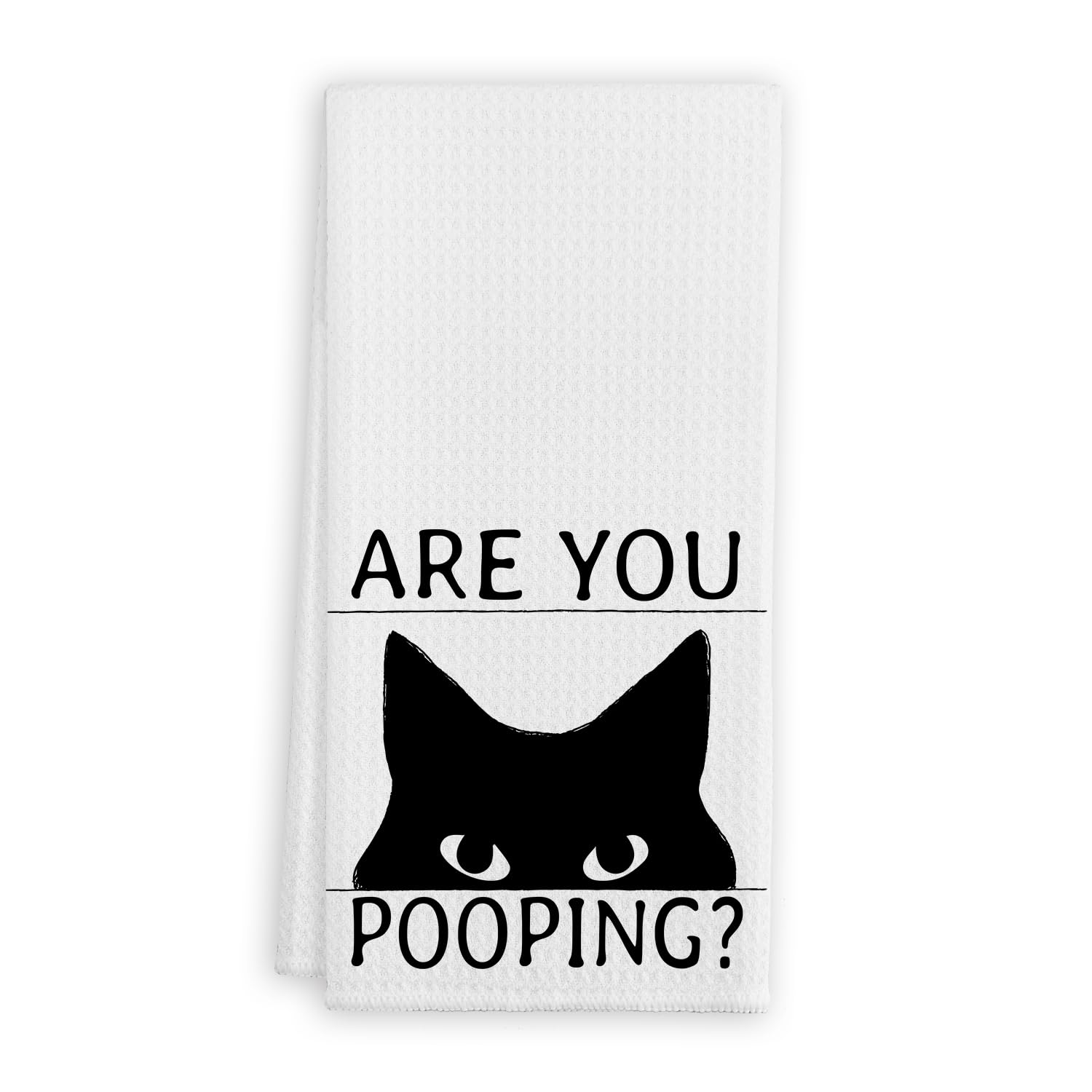 Amazon.com: QIYUHOY Black Cat Kitchen Towels and Dishcloths,are You ...