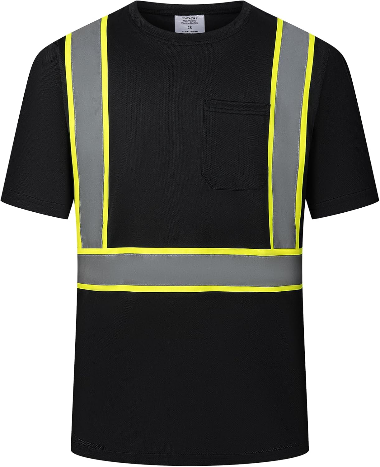 Amazon.com: wefeyuv Hi Vis Shirts for Men Quick Dry Safety T Shirts ...