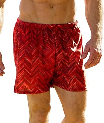 COOLTAN Men's Tan Through Swim Trunks, Merlot, Size Medium | Amazon.com