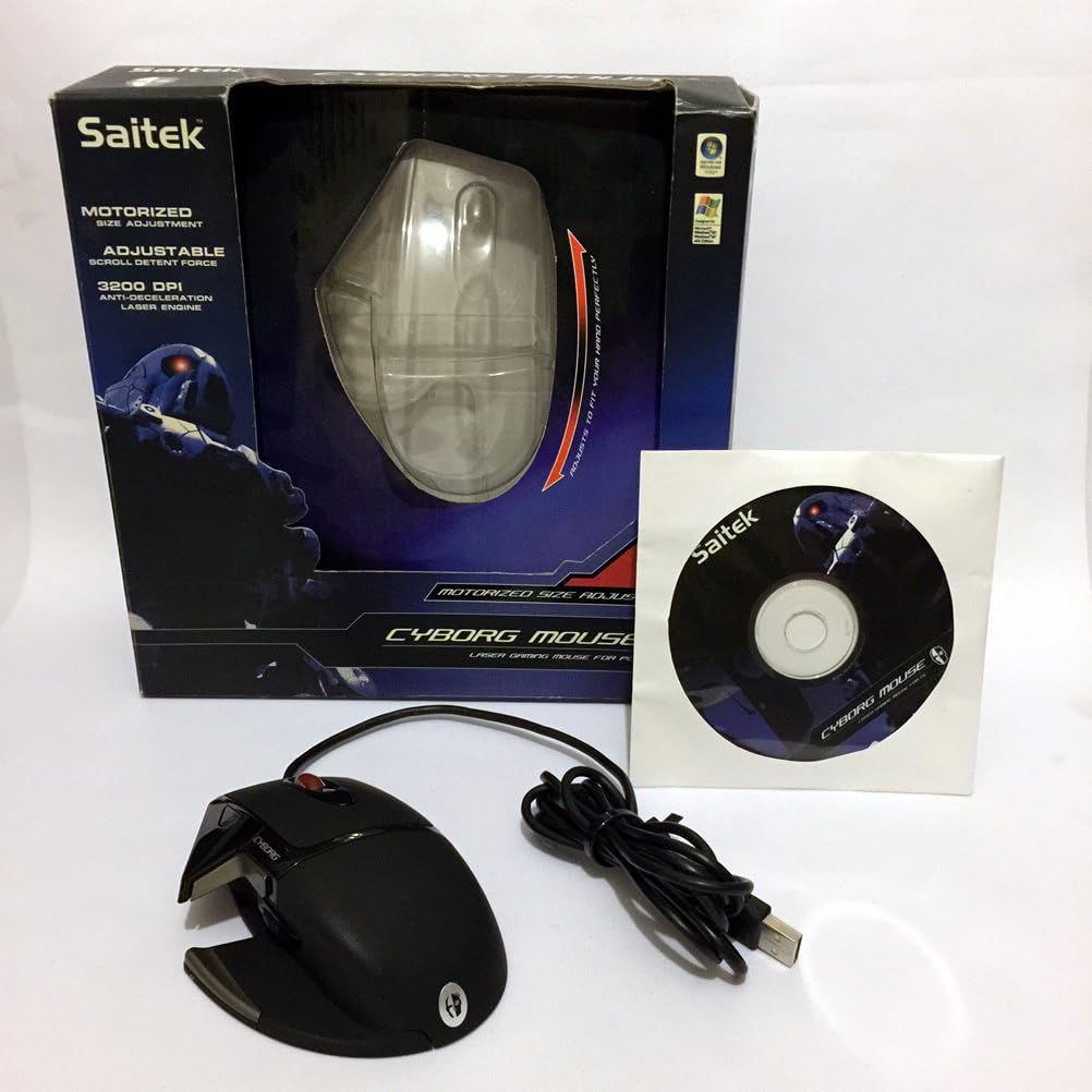 Amazon.com: Saitek PM42 Cyborg 3200 dpi Laser Mouse : Electronics