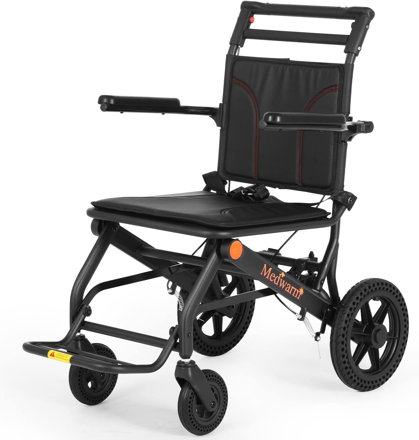 Amazon.com: WISGING Ultra-Light Transport Wheelchair - Folding Portable ...