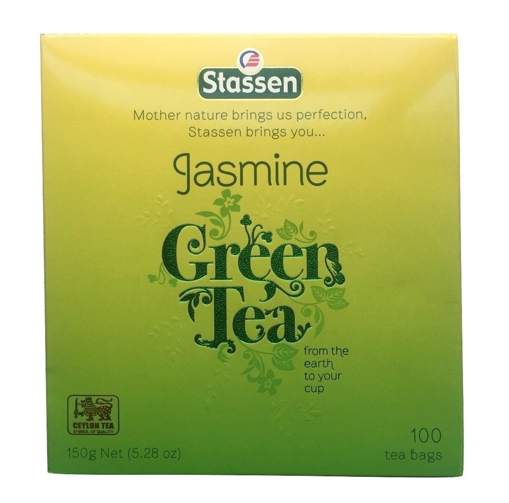 Amazon.com : Stassen Pure Jasmine Green Tea, 100 Tea Bags (Pack of 2 ...