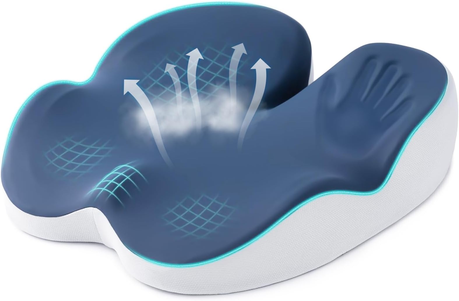 ZQSQD Cojin para Coxis y Ciatica Lumbar, Cojín para Silla de Oficina ...