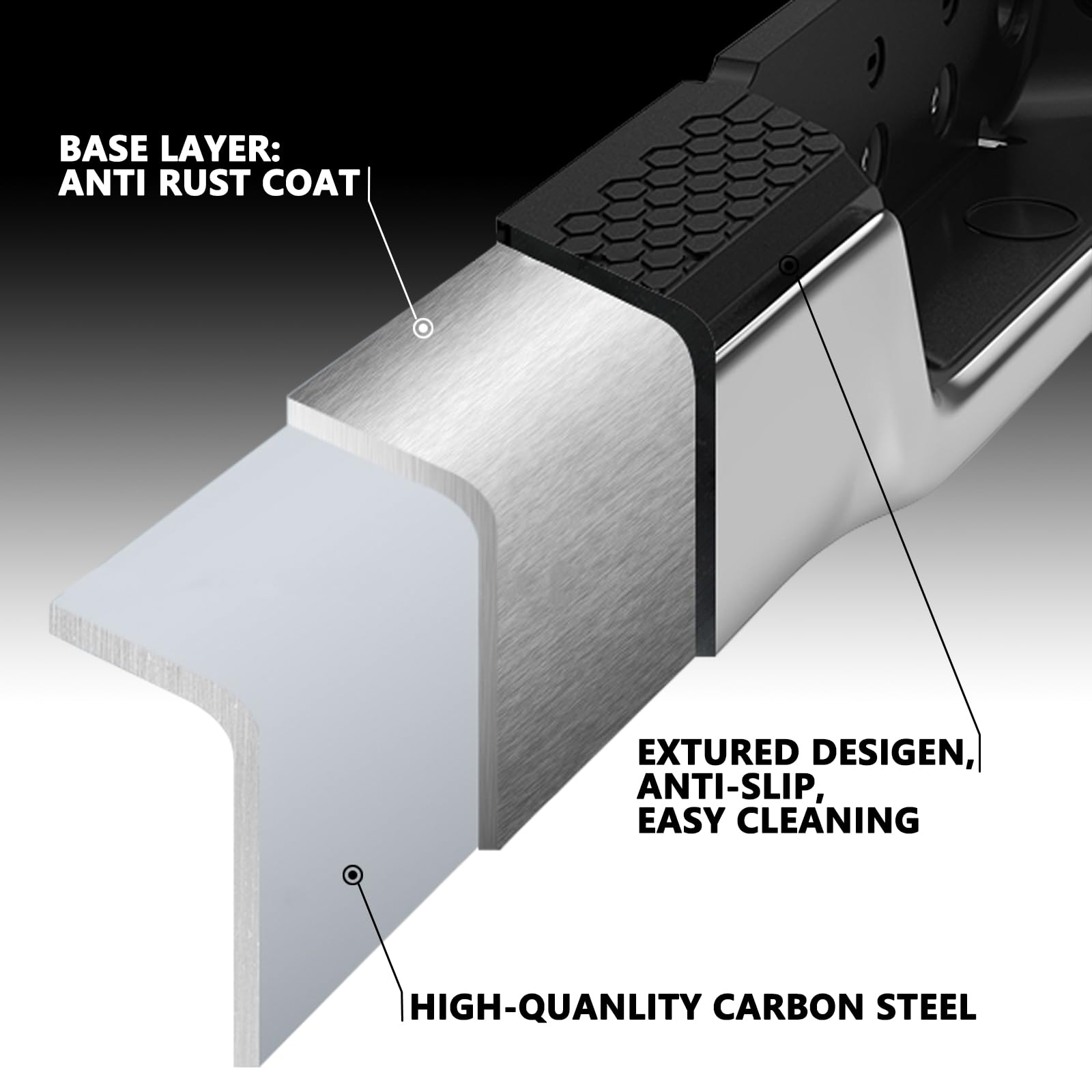 Snapklik.com : Chrome Rear Step Bumper And Headlight Assembly Pair Set ...