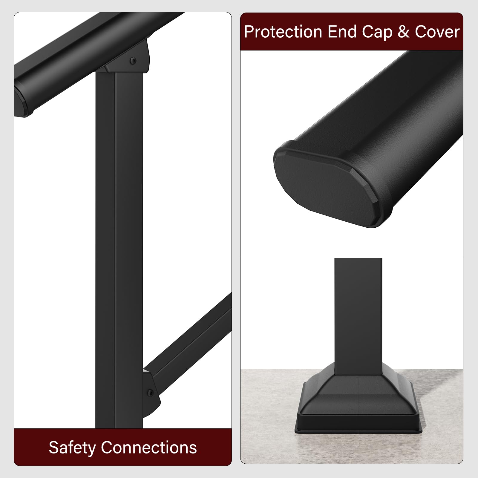 Snapklik.com : Hand Rails For Outdoor Steps, 5 Step Handrail, Outdoor ...