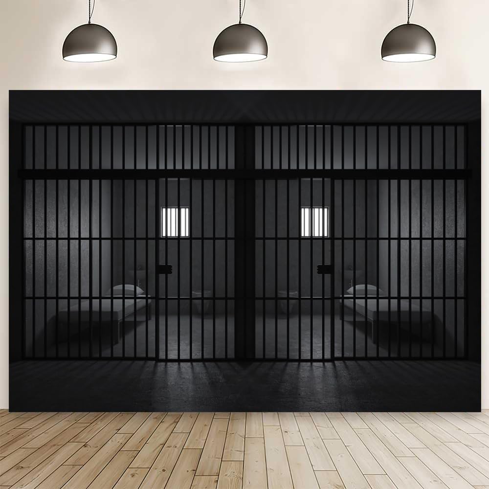 Amazon.com : 5x3ft Prison Backdrop Jail Cell Forbidden Room Background ...